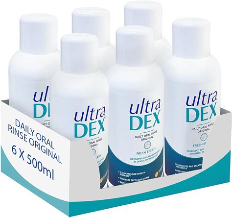 Ultradex Daily Oral Rinse Original 6 X 500ml Clear Uk