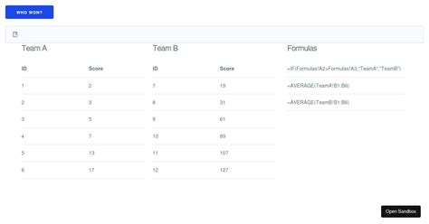 hyperformula advanced usage demo codesandbox