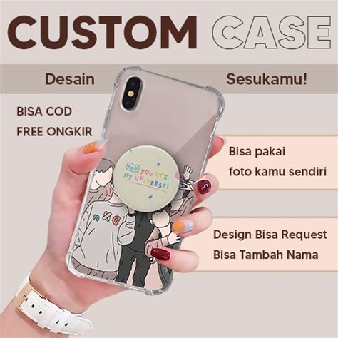 Jual Custom Case Hp Handphone Casing Softcase Anticrack Design Bebas Premium All Type Hp For
