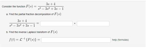 solved consider the function f s 3s 4s3 3s2 3s 1 a ﻿find