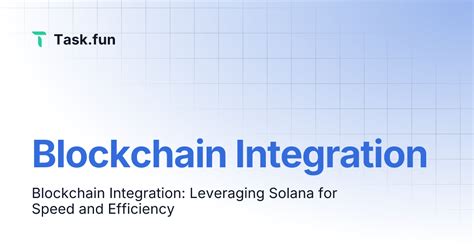 blockchain integration task fun