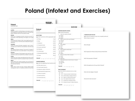 Poland Infotext And Exercises Made By Teachers
