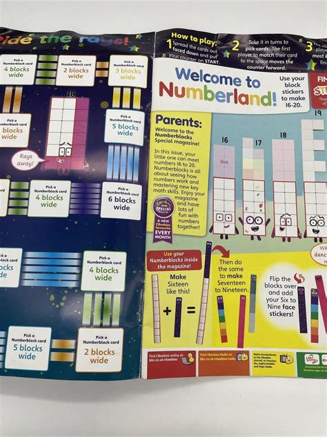 New Numberblocks Cbeebies Magazine With Numbers 16 20 3914721779