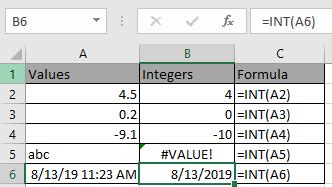 How To Use The Excel INT Function
