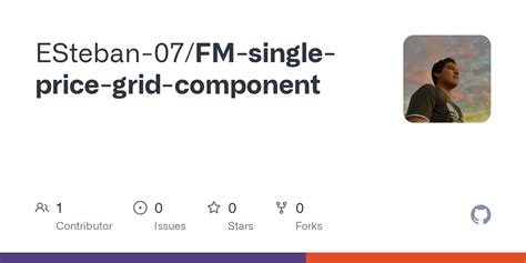 GitHub ESteban FM Single Price Grid Component