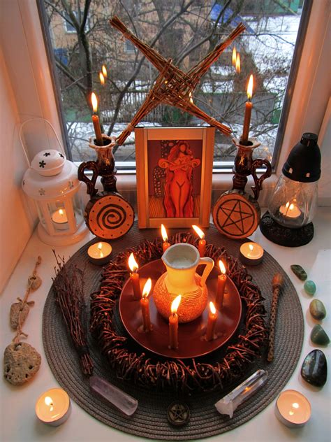 Candles Wiccan Altar At Ernest Barber Blog