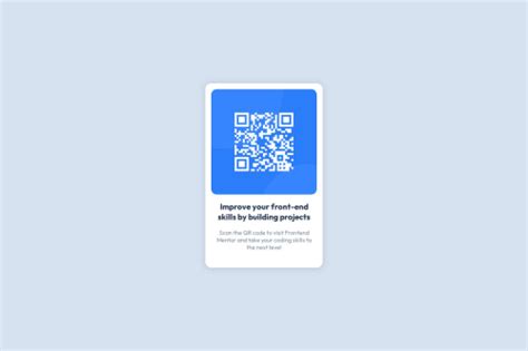 Frontend Mentor Responsive Qr Code Component Using Flexbox Coding
