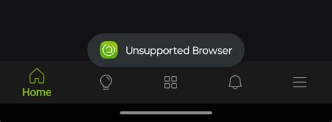 Unsupported Browser Android App Hubitat