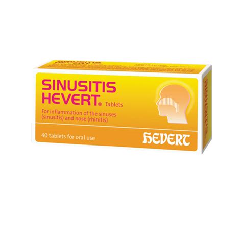 Sinusitis Hevert Tablets 40 Tablets Homeome