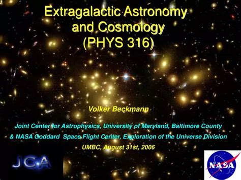 PPT Extragalactic Astronomy And Cosmology PHYS 316 PowerPoint Presentation ID 4449825