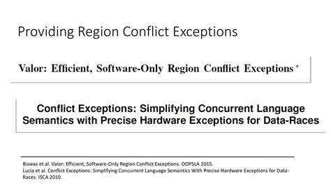 Rethinking Support For Region Conflict Exceptions Ppt Download