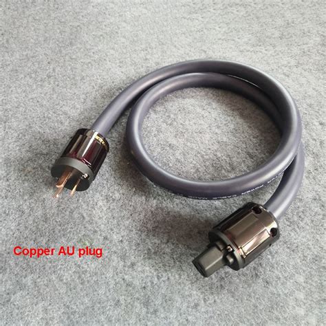 Hi End ทองแดงบริสุทธิ์ Us สายไฟสาย Audiophile สายไฟ Us Au ปลั๊กรูป 8 Iec C7 Iec สายไฟ Hifi