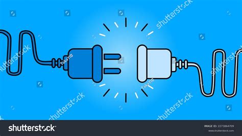 Electric Socket Plug Connection Disconnection Concept Stock Vector Royalty Free 2273864709