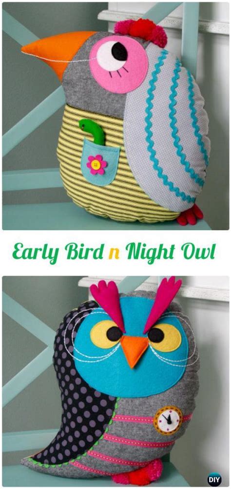 10 Diy Sew Owl Craft Projects For Home Decoration