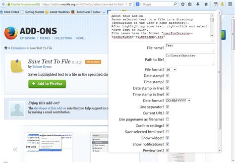 How To Save Highlighted Text To A Document File In Firefox Tip Dottech