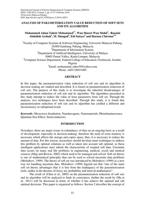 pdf analysis of parameterization value reduction of soft sets and its algorithm
