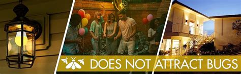 TCP W Equivalent LED Yellow Bug Light Bulbs Non Dimmable Amazon Com