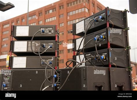 Public PA Speaker System Stock Photo Alamy