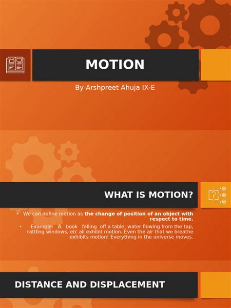 Motion Ppt Pdf Acceleration Velocity