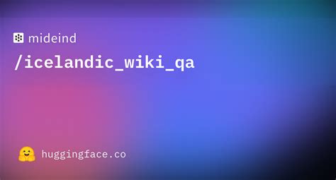 mideind icelandic wiki qa · datasets at hugging face
