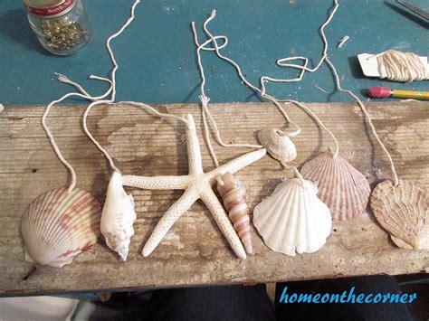 Boho Seashell Mobile Or What To Do With All Your Seashells HOME ON THE CORNER