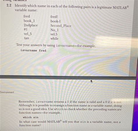 Solved 22 Identify Which Name In Each Of The Following