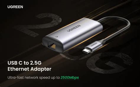 Ugreen Cm275 Usb C To 2 5g Ethernet Adapter Space Gray