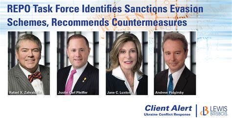 Repo Task Force Identifies Sanctions Evasion Schemes Recommends