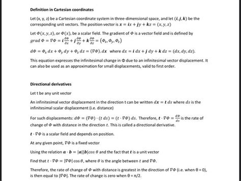 Vector Calculus Notes First Year Undergraduate University Of Etsy