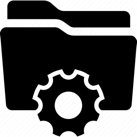 Folder Setting Folder Configuration Gear Setting Preferences Cog Icon Download On Iconfinder