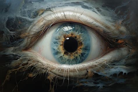 Premium Ai Image Cataract In The Eye