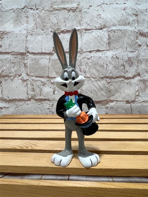 Vintage 1990 Bugs Bunny The Magician Pvc Figure Toy By Applause Looney