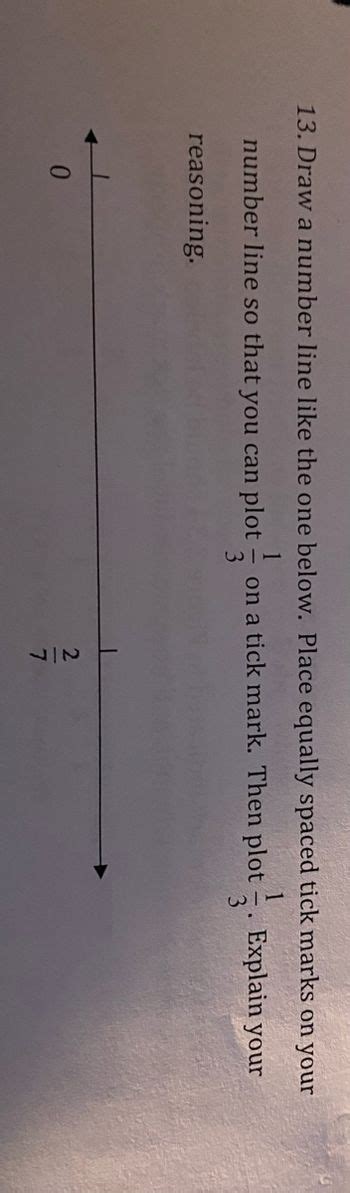 Answered 13 Draw A Number Line Like The One Number Line So That You