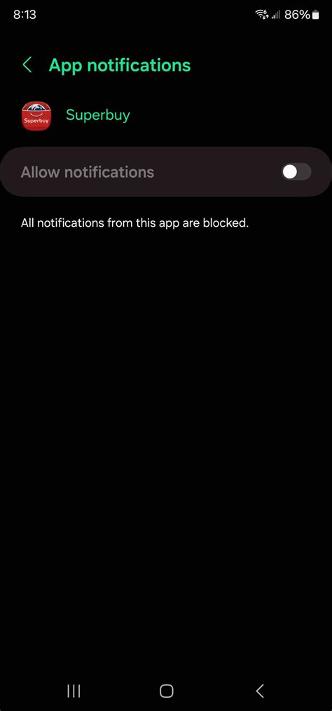 Blocked App Notifications R Superbuy