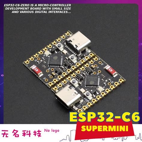 Jual Nologo Esp32 C6 Supermini Development Board Microcontroller Wifi Bluetooth Esp32 C6