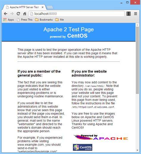 Install Apache On Centos To Configure Vps Test System Tek Eye