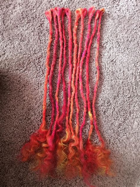 I Make Dreadlock Extensions 😁 Here S My Latest Custom Set 🌸 Extension