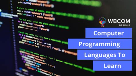 Top Computer Programming Languages - Wbcom Designs