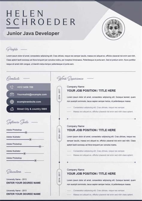 Junior Java Developer Resume Template With Cover Letter Resume Inventor