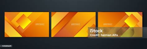 추상적으로 주황색과 노란색 배경색 구성 선과 원 점의 조합이있는 추상적 인 배경을 광고 배너 판매 배너 템플릿 프리젠 테이션에 사용할 수 있습니다 0명에 대한 스톡 벡터