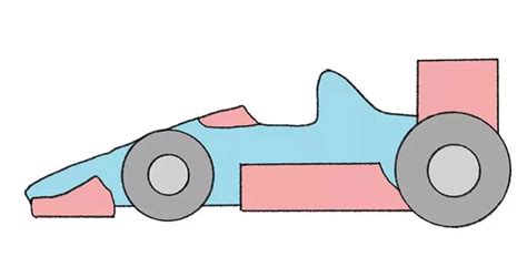 آموزش نقاشی ماشین مسابقه برای کودکان