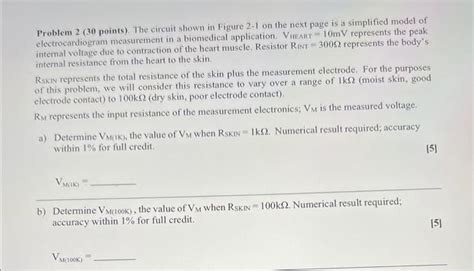 Solved Problem Points The Circuit Shown In Figure Chegg