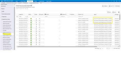 Solved Endpoing Anyconnect Version Info On Ise Gui Cisco Community