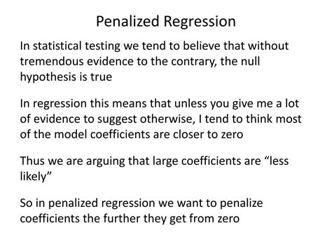 Ppt Penalized Regression Powerpoint Presentation Free Download Id 1546447