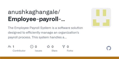 Github Anushkaghangaleemployee Payroll System Java