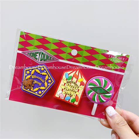 大阪環球影城 哈利波特 蜂蜜公爵糖果店 巧克力蛙 青蛙 柏蒂 雷根糖 文件夾 文具夾組 夾子 文具 蝦皮購物