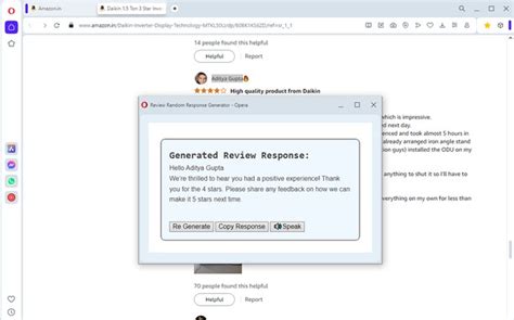 Review Random Response Generator Extension Opera Add Ons