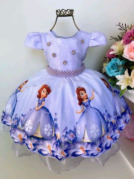 Vestido Princesa Sofia Compre Produtos Personalizados No Elo7