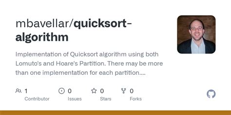 Github Mbavellarquicksort Algorithm Implementation Of Quicksort
