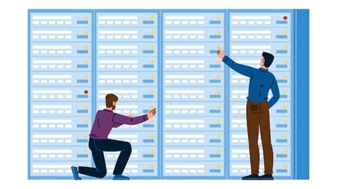 Premium Vector Storage Server Racks Vector